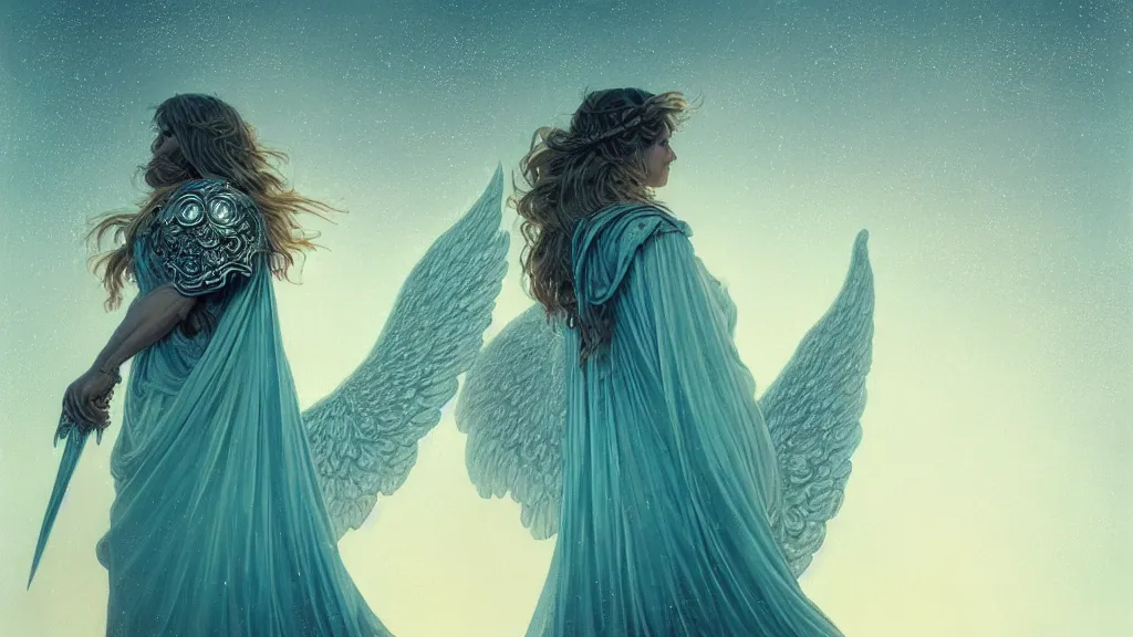 one angel, big wings, low key light, full plate armor | Stable Diffusion