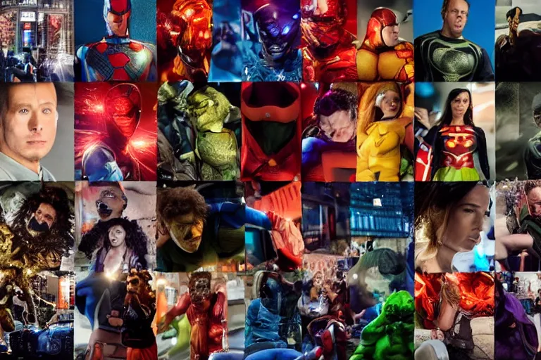 movie superhero team legion closeup, DC Marvel | Stable Diffusion | OpenArt