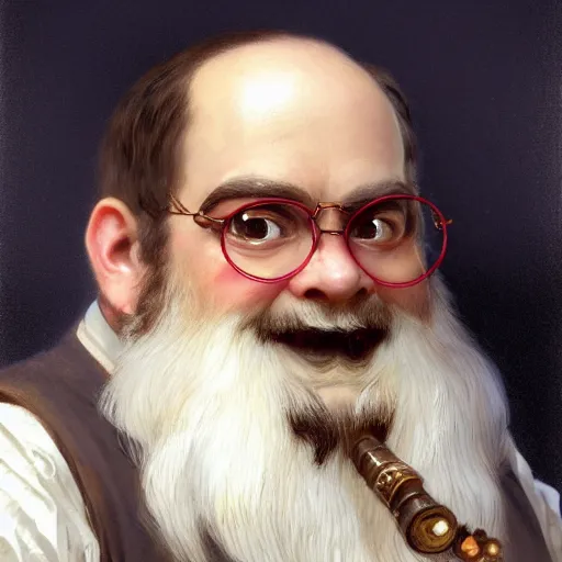 detailed portrait painting of dwarf scholar with long | Stable ...
