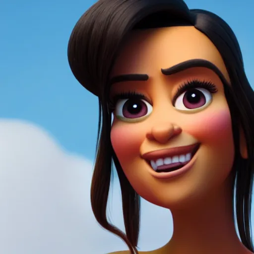 kim kardashian as seen in pixar animated movie 4k | Stable Diffusion