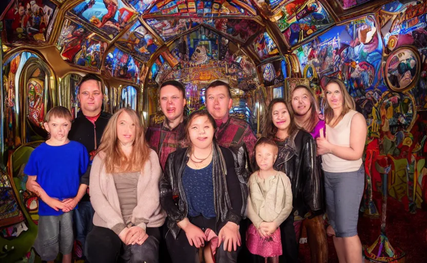 Family photo in the funhouse of mirrors | Stable Diffusion | OpenArt