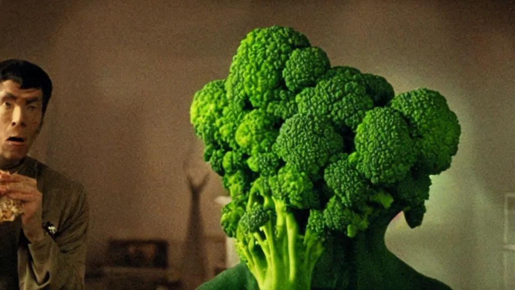 giant monster made of broccoli and sharp teeth eating | Stable ...