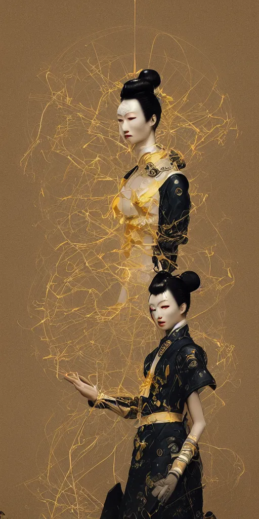 portrait of a futuristic intergalactic geisha, | Stable Diffusion | OpenArt