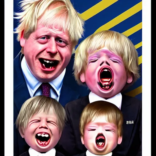 illustration of Boris Johnson and Nigel Farage as | Stable Diffusion ...