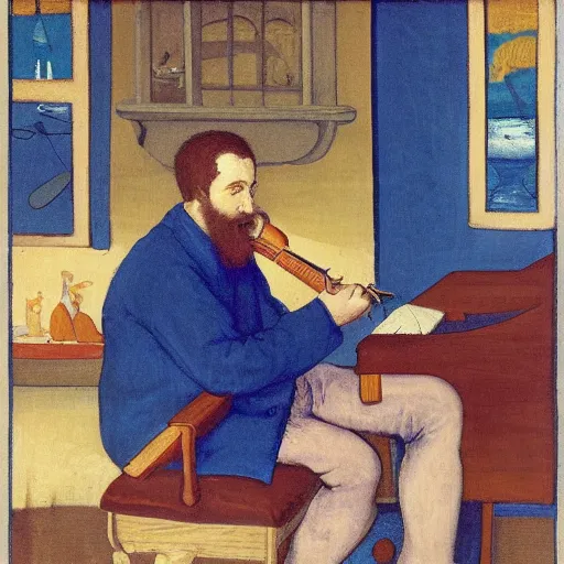 the musician moby melville eating blueberries in a | Stable Diffusion ...