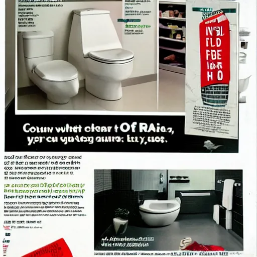 an advertisement for a used toilet, hyper realistic, | Stable Diffusion | OpenArt