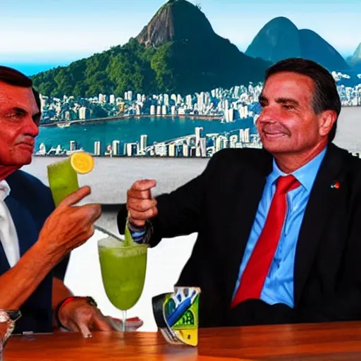 realistic 4k image, hyperrealistic, of Bolsonaro and | Stable Diffusion ...