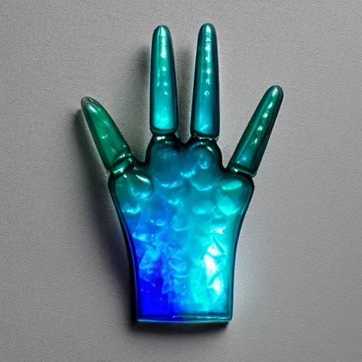 “crystal hand sculpture made from iridescent | Stable Diffusion | OpenArt