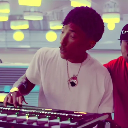 cinematic film still of Pharrell Williams and Chad | Stable Diffusion ...