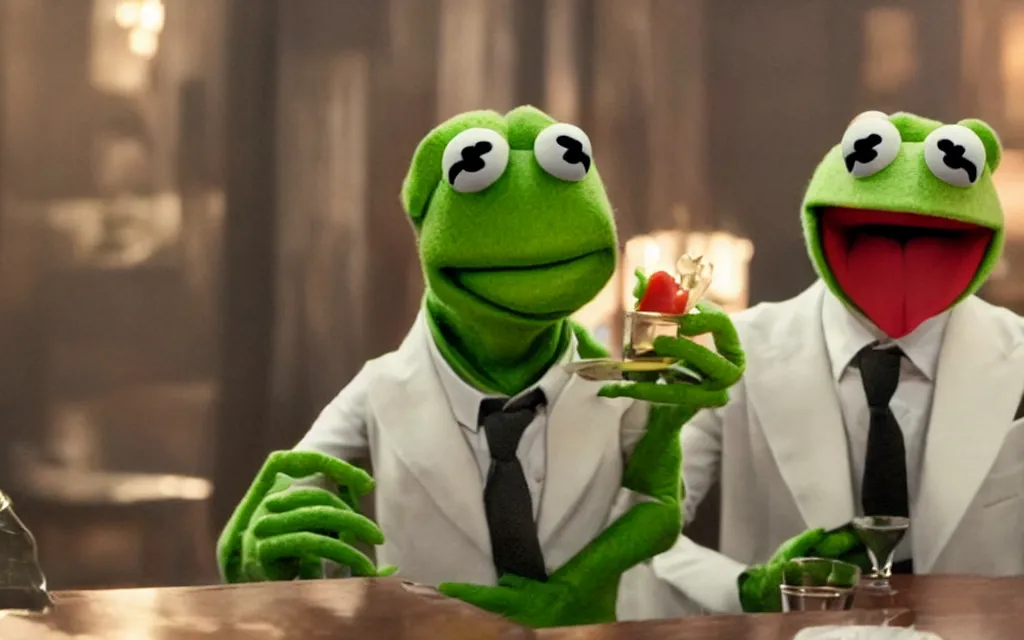 still image of kermit bond from the Kermit the frog | Stable Diffusion ...