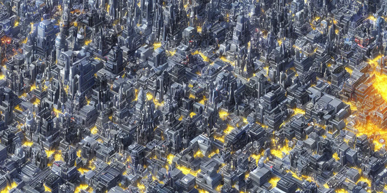 super wide view of a cityscape in the saturn, flying | Stable Diffusion ...