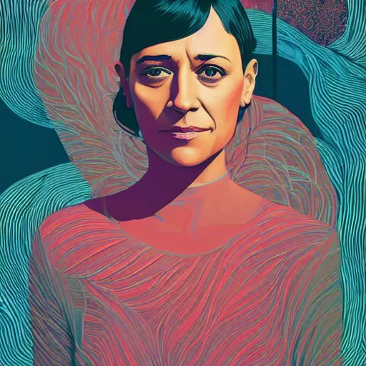 rashida jones portrait, artstation winner by victo | Stable Diffusion ...