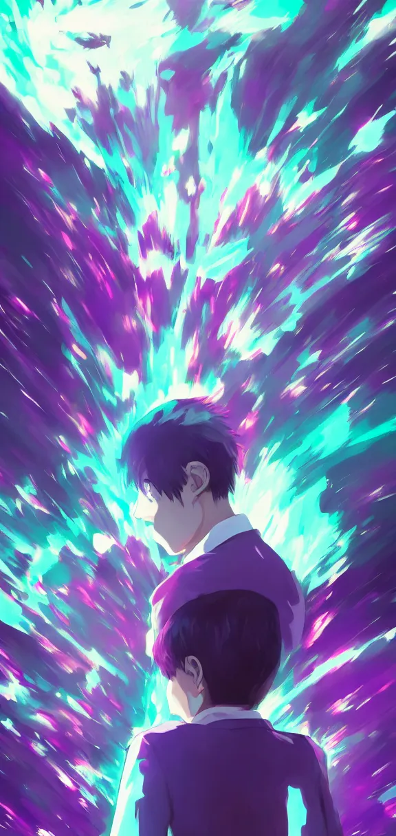 mob psycho wallpaper, by sylvain sarrailh, rossdraws, | Stable Diffusion