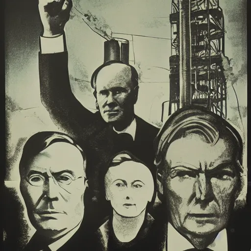 double exposure lithograph of john d rockefeller and | Stable Diffusion ...