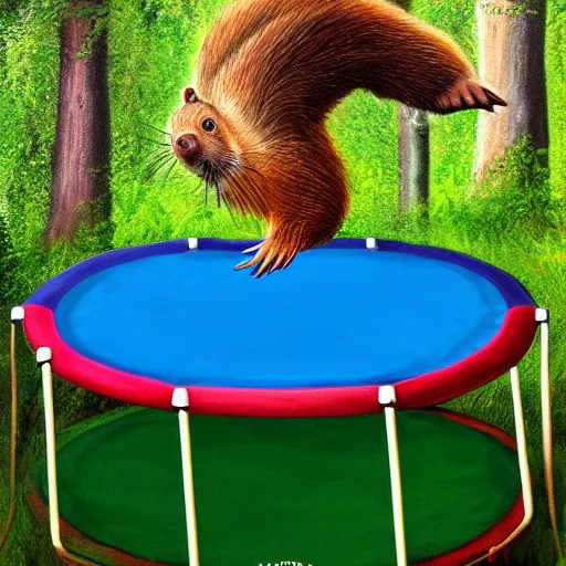 photorealistic beaver doing a backflip on a | Stable Diffusion | OpenArt