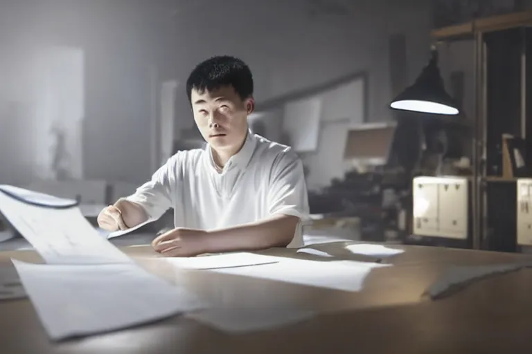 still photo of a chinese man inventing the paper, | Stable Diffusion ...