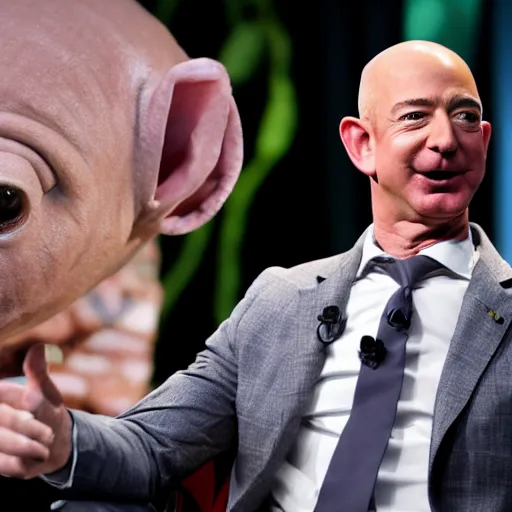 Jeff Bezos as Dobby, 4k studio photo | Stable Diffusion | OpenArt