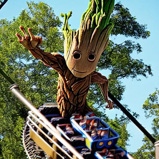 groot riding a roller coaster | Stable Diffusion | OpenArt