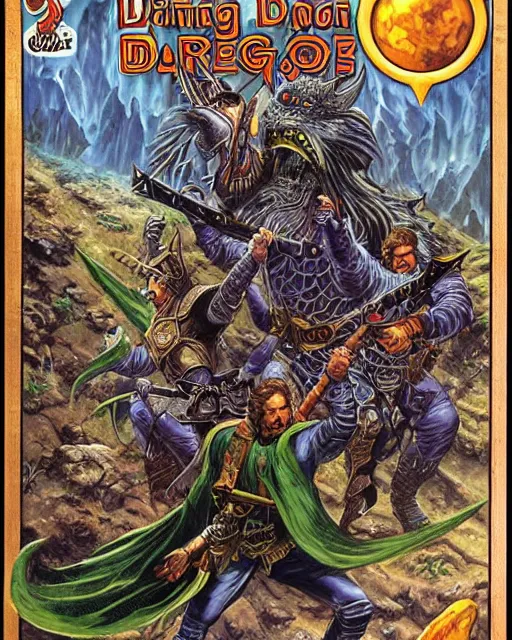 cover for the next dungeons and dragons adventure by | Stable Diffusion