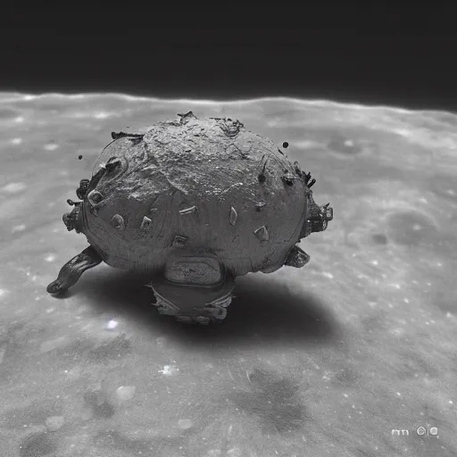 a tardigrade arriving to the moon, highly detailed | Stable Diffusion ...