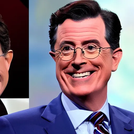 stephen colbert with a frozen frosted ice cubes beard | Stable ...