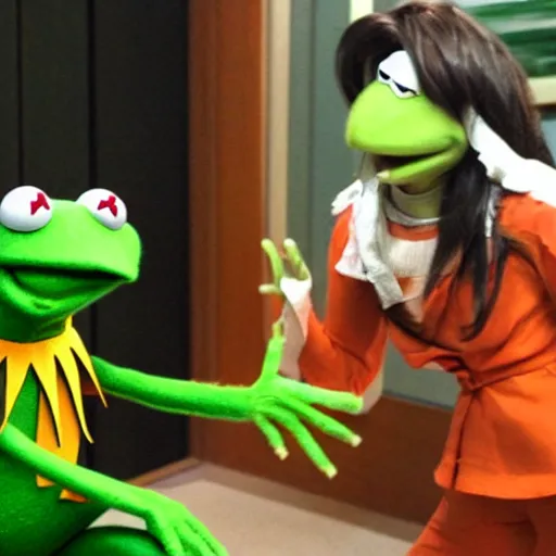 kermit the frog fighting goku, kermit the frog is | Stable Diffusion ...