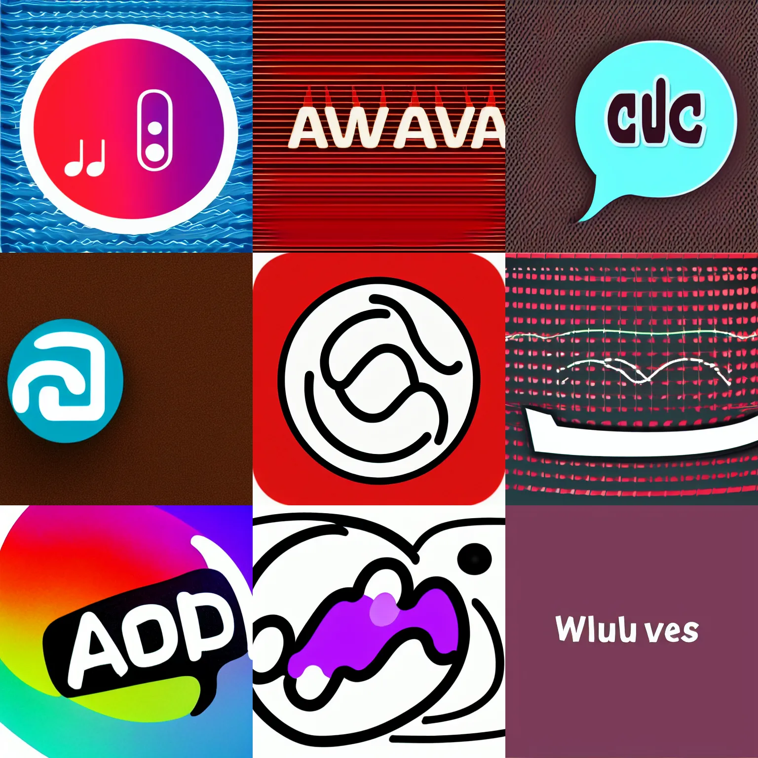 A Speech Bubble Containing An Audio Wave Form Rounded Stable