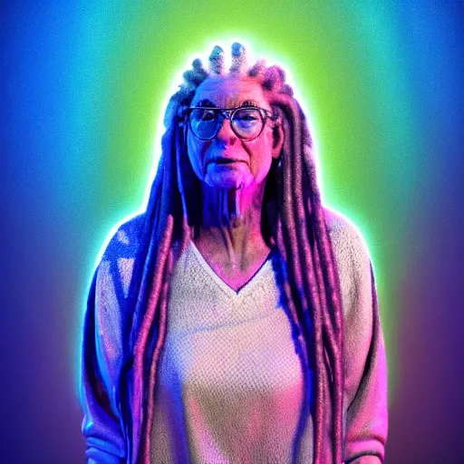 old woman with long dreadlocks in rainbow colors, | Stable Diffusion ...
