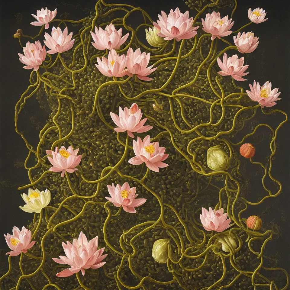 a detailed painting of many different types of flowers | Stable ...