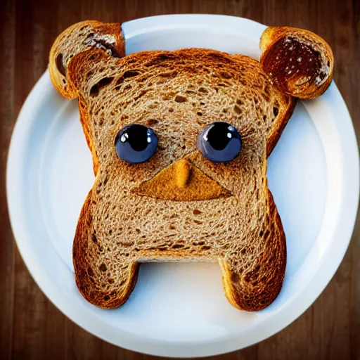 anthropomorphic bread toast character, with black | Stable Diffusion ...