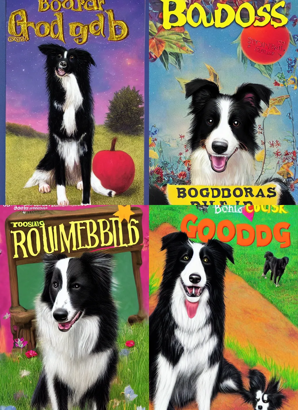 border collie dog on goosebumps book cover | Stable Diffusion | OpenArt
