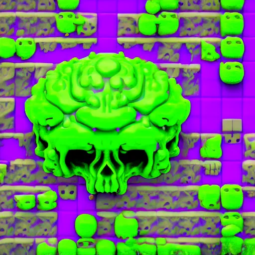 slime lord king of the slime universe, skull, full | Stable Diffusion ...