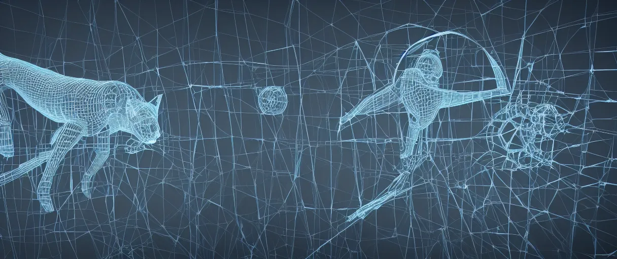 futuristic 3 d render of schrodinger's cat, quantum | Stable Diffusion | OpenArt