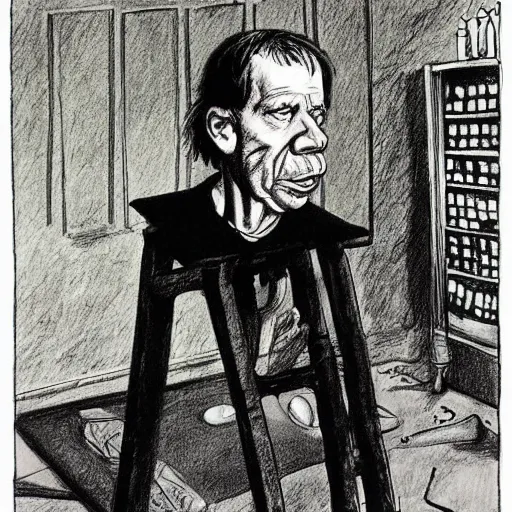 a comics drawing of vaclav havel by karel saudek | Stable Diffusion ...