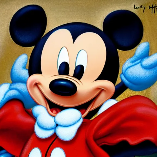 Mickey Mouse in renascence painting, Louis XIV | Stable Diffusion | OpenArt