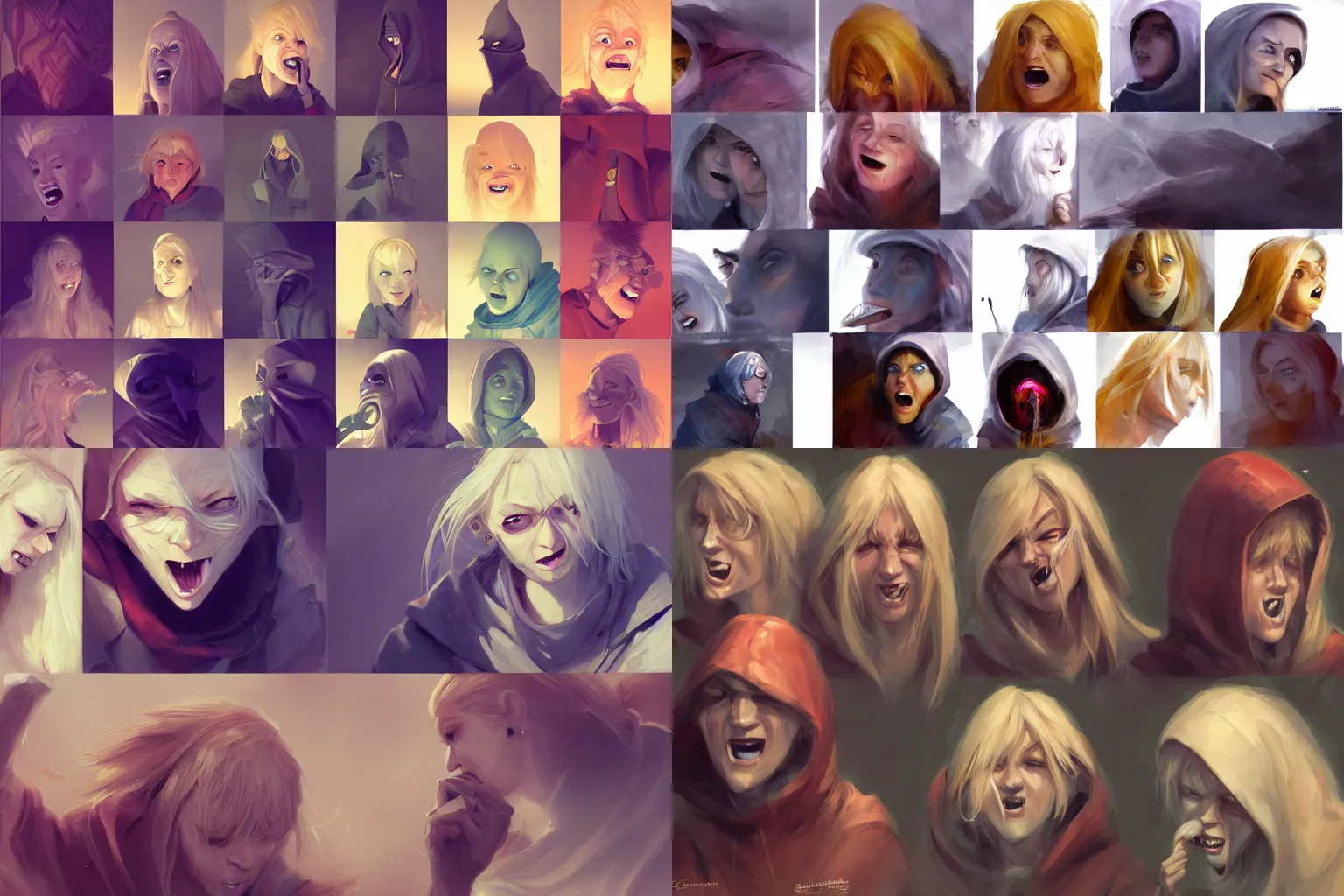 character concept mood board facial expressions a | Stable Diffusion ...