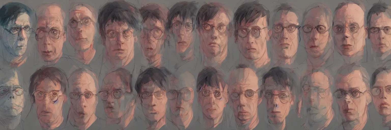 colorful character faces, realistic marc ribot face | Stable Diffusion ...