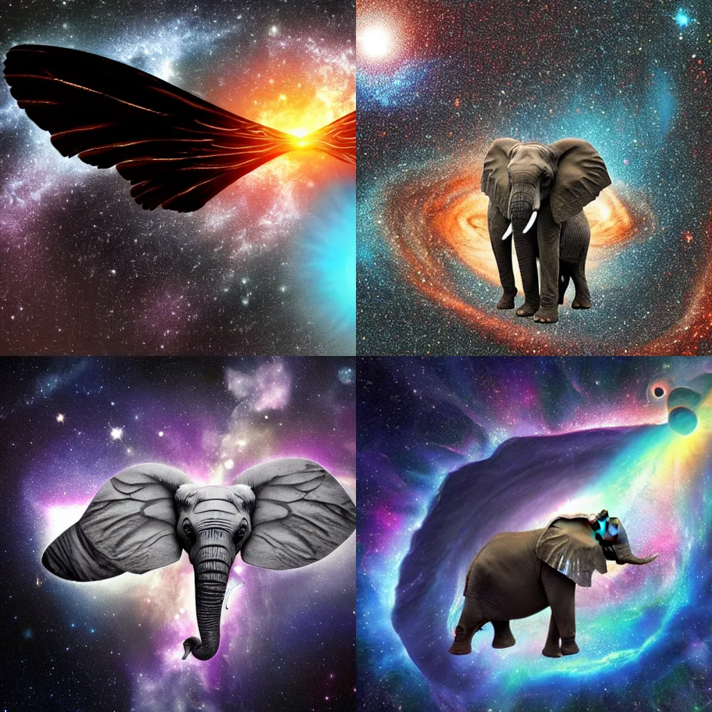 hubble telescope photography, floating dog in space, | Stable Diffusion ...