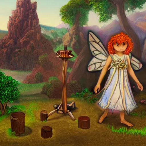 A Human Fairy from Terraria Oil Painting By Herbert | Stable Diffusion ...
