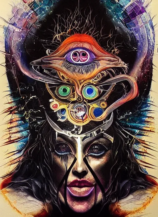 gorgeous magic cult psychic animal smiling, third eye, | Stable ...