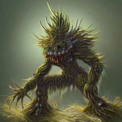 A humanoid thistle monster knight, highly detailed, | Stable Diffusion ...