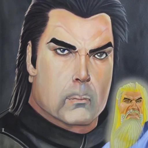 epic painting of Robert Z'Dar with a large chin | Stable Diffusion ...