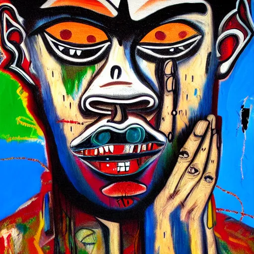 detailed neo expressionism oil painting of sad boy | Stable Diffusion ...