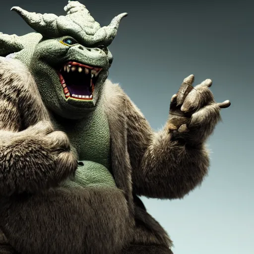 godzilla yoda donkey kong pikachu yeti chicken, highly | Stable ...