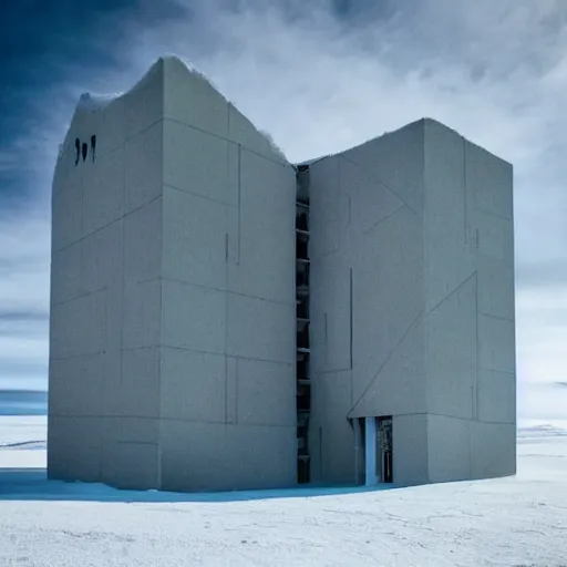 a civilization living inside a giant building that is | Stable ...