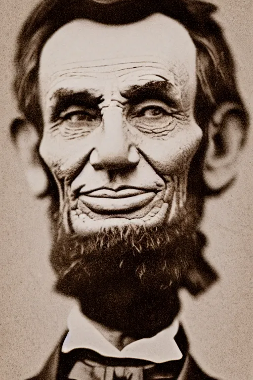 Abraham Lincoln !!happy and !!grinning, smiling, | Stable Diffusion ...