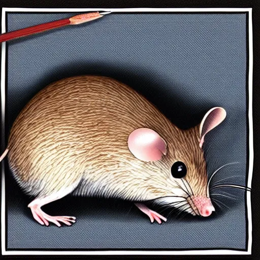 Mouse, Digital Painting | Stable Diffusion