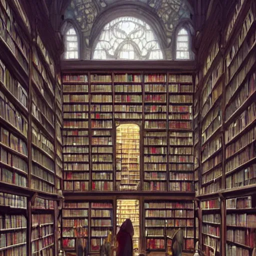 An immense library that contains all the book ever | Stable Diffusion ...