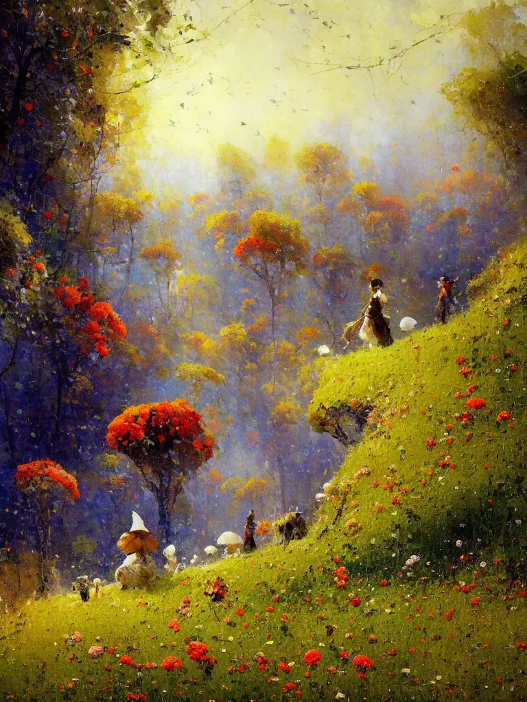 fantasy planet, amazing impressionistic oil painting | Stable Diffusion ...