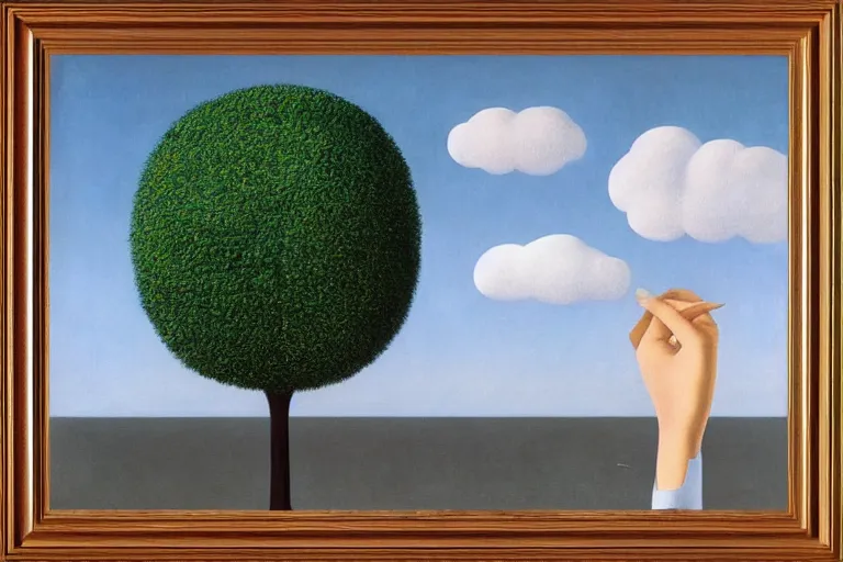 surrealist painting by rene magritte, album cover, | Stable Diffusion ...